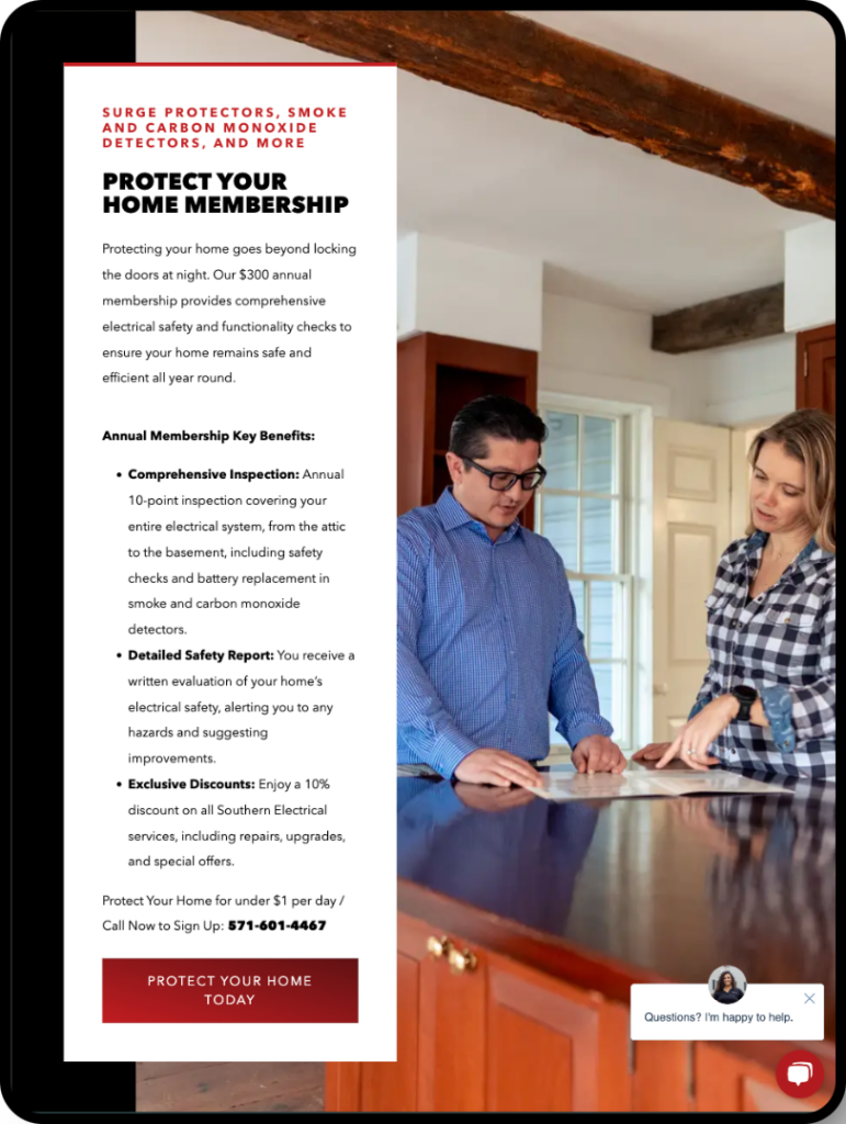 Website Redesign for Southern Electrical Services Company